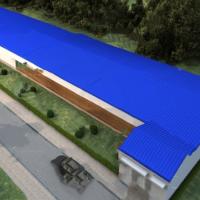 China Light Weight Steel Structure Chicken House Customized Size / Color for sale
