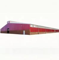 China Anti Earthquake Steel Structure Cow Shed 7-28mm Web Width For Cattle Management for sale