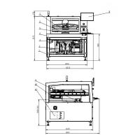 China PCB Fully Automatic Solder Paste Printer YSL-T9  View Range 9mm*7mm  Conveyor Height 900±40mm for sale