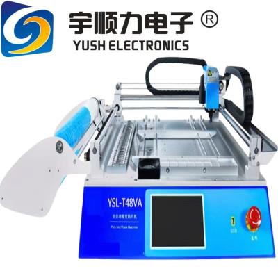 China YSL-T48VA 2 Heads Desktop Vision Pick And Place Machine weight 40KG For PCB board for sale