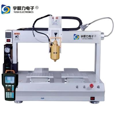 China Full Automatic Double  Platform  Melt Adhesive  Dispensing  Robot  Dispenserzhh for sale