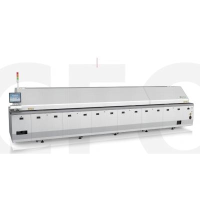 China SMT Production Line High Efficiency High-end Lead-free Hot-air Reflow Soldering Machine YS-1200N for sale