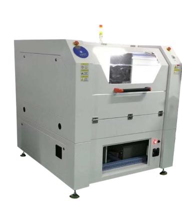 China 50W / 100W Fiber Laser Metal Sheet Stencil Cutting Machine for sale