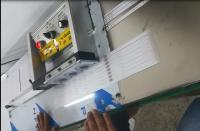 China 25Kg 110 220V 60W V Cut PCB Depaneling Machine Web Guide Up And Down 2 Circular Blades for sale