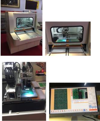 China Stand Alone PCB Depaneling Router With CCD Camera for sale