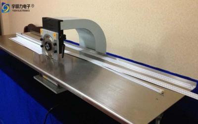 China 60W V Cut Pcb Depaneling Machine Web Guide Up And Down 2 Circular Blades for sale