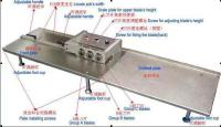 China 25Kg 110 220V 60W V Cut PCB Depaneling Machine Web Guide Up And Down 2 Circular Blades for sale