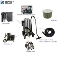 China 60L High Efficiency Filter Industrial Wet Dry Vacuum Cleaners With Air Compression for sale