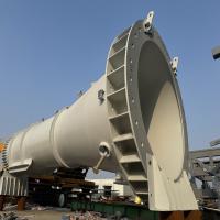 China Chemical Plant Steel Chimney Steel Structure Fabrication For Environmental Equipment for sale