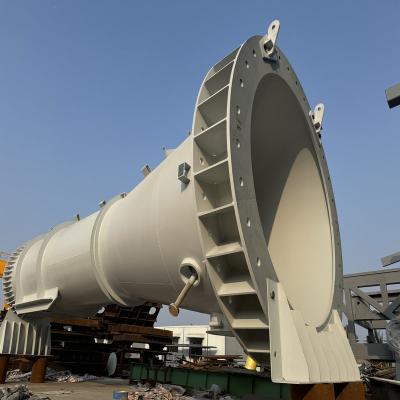 China Chemical Plant Steel Chimney Steel Structure Fabrication For Environmental Equipment for sale