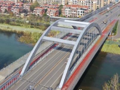 China Customized‌ Long Span Steel Pedestrian Bridge System Fire Resistant for sale