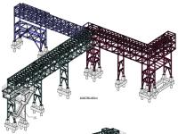 China Modular Steel Pipe Rack System Fire Resistant ASTM A572 for sale