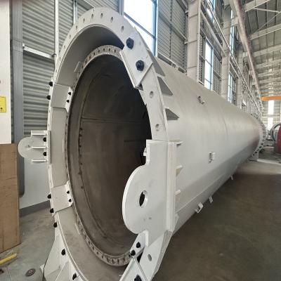 China Dust Collecting Engineering Steel Structure Fabrication Cabinet Hopper Chimney Frame for sale