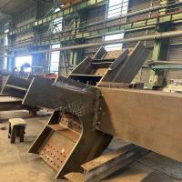 China Steel Pipe Column Fabrication Heavy Duty Structural Steel Components OEM Machinery Parts for sale