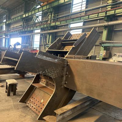 China Steel Pipe Column Fabrication Heavy Duty Structural Steel Components OEM Machinery Parts for sale