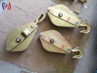 China 10KN-150KN Wire Rope Pulley Block Casting Construction Hoisting Tackle for sale