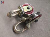 China Lifting Point Balance Block 50KN / 80KN Round Cable Chain Hoisting Hooks for sale