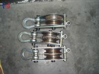 China 30-100KN Hoisting Tackle Both Side Opening Dual Sheave Block And Tackle Hoist for sale