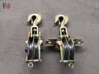 China 30-100KN Hoisting Tackle Both Side Opening Dual Sheave Block And Tackle Hoist for sale