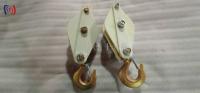 China Lightweight Hoisting Tackle Aluminum Alloy And MC Nylon Single Sheave Pulley Block for sale