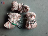 China 6mm-24mm Insulated Braided Nylon Wire 0.9KN-14KN White Nylon Rope for sale