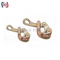 China Single Cam Wire Pulling Clamp Come Along Clamp For GJ25-GJ120 Steel Strand for sale