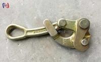 China Single Cam Wire Pulling Clamp Come Along Clamp For GJ25-GJ120 Steel Strand for sale