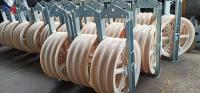China 30KG - 150KG 660 Series Large Diameter Rope Pulley Stringing Block Mc Nylon Sheave for sale