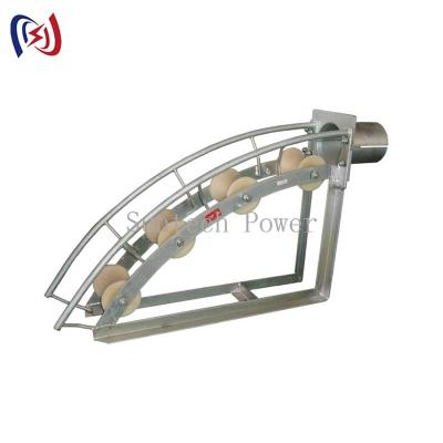 China MC Nylon Wheels Cable Laying Roller 3 Sheaves Roller For Cable Laying for sale