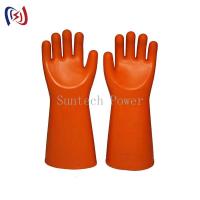 China Insulated Gloves Straight Cuff Rubber Latex Insulating Electric Gloves for sale