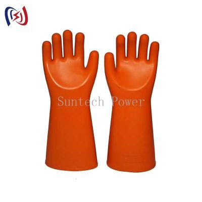 China Insulated Gloves Straight Cuff Rubber Latex Insulating Electric Gloves for sale