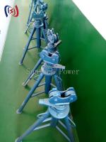 China Mechanical Hydraulic Cable Drum Stand 10KN - 50KN Cable Reel Jack Stands for sale