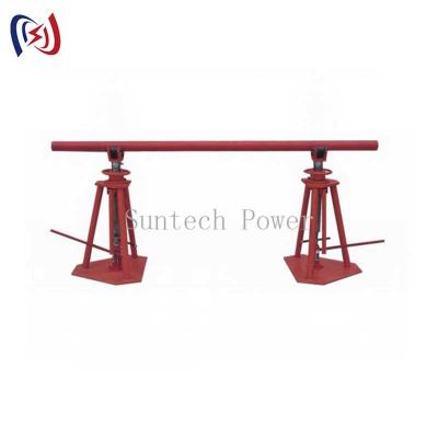 China Column Hydraulic Cable Drum Holder 30KN -500KN Wire Pulling Jack Stands for sale