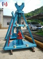China Column Hydraulic Cable Drum Holder 30KN -500KN Wire Pulling Jack Stands for sale