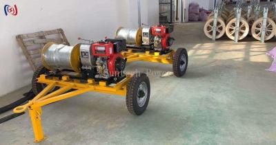 China Customized Cable Reel Trailer Cable Drum Trailer High Load Bearing Capacity 2360mm for sale