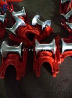 China 5KN Load Underground Cable Roller 150mm Casting Aluminum Carrier for sale