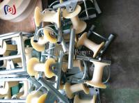 China 150mm Diameter Cable Pulley Roller 5KN Cable Pulleys And Rollers for sale