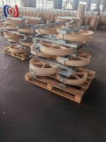 China Professional 660 Stringing Block for High Tension Overhead Conductor with Rubber Lined Aluminium Sheave and 60KN Rated Load for sale