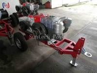 China Double Drum Winch 6.3-9kW with 2000-3600RPM for Cable Laying and Diesel or Gasoline Engine Options for sale