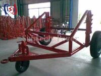 China DLG Cable Reel Trailer for Cable Drum Transport with 1300-2360mm Width and 2300-3600mm Diameter for sale