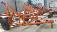 China DLG Cable Reel Trailer for Cable Drum Transport with 1300-2360mm Width and 2300-3600mm Diameter for sale