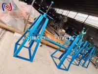 China Cable Reel Stand with 10-50KN Rated Load, Height Adjustment Range 450-1300, and 22-44KG Weight for Cable Drum Release for sale