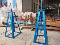 China Cable Reel Stand with 10-50KN Rated Load, Height Adjustment Range 450-1300, and 22-44KG Weight for Cable Drum Release for sale