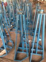 China Cable Reel Stand with 10-50KN Rated Load, Height Adjustment Range 450-1300, and 22-44KG Weight for Cable Drum Release for sale