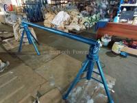 China Cable Reel Stand with 10-50KN Rated Load and Height Adjustment Range for Cable Drum Release for sale