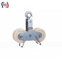 China Tandem Sheave Stringing Block with Nylon Pulley and Twin Sheave Design for 25 Rated Load Transmission Line for sale
