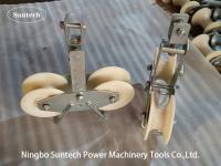 China Tandem Sheave Stringing Block with Nylon Pulley and Twin Sheave Design for 25 Rated Load Transmission Line for sale