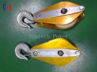 China Nylon Sheave Hoisting Tackle with Steel Side Plate Frame and Hook Suspension for Power Construction for sale