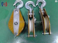 China Nylon Sheave Hoisting Tackle with Steel Side Plate Frame and Hook Suspension for Power Construction for sale