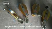 China Hoisting Tackle Aluminum Sheave Pulley Block with Galvanized Steel Frame and High-Strength Sheaves for Power Line Lifting for sale
